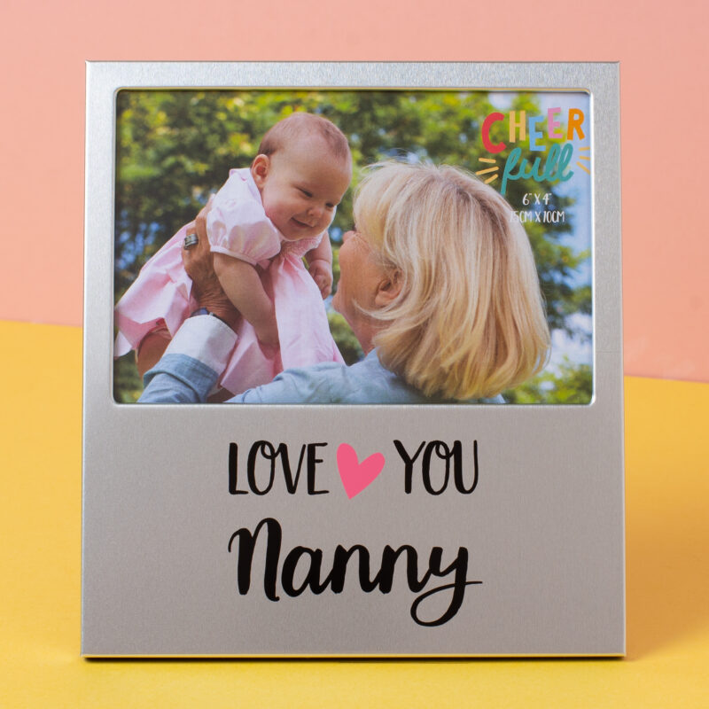 Love You Nanny Aluminium Photo Frame | Nanny Gifts