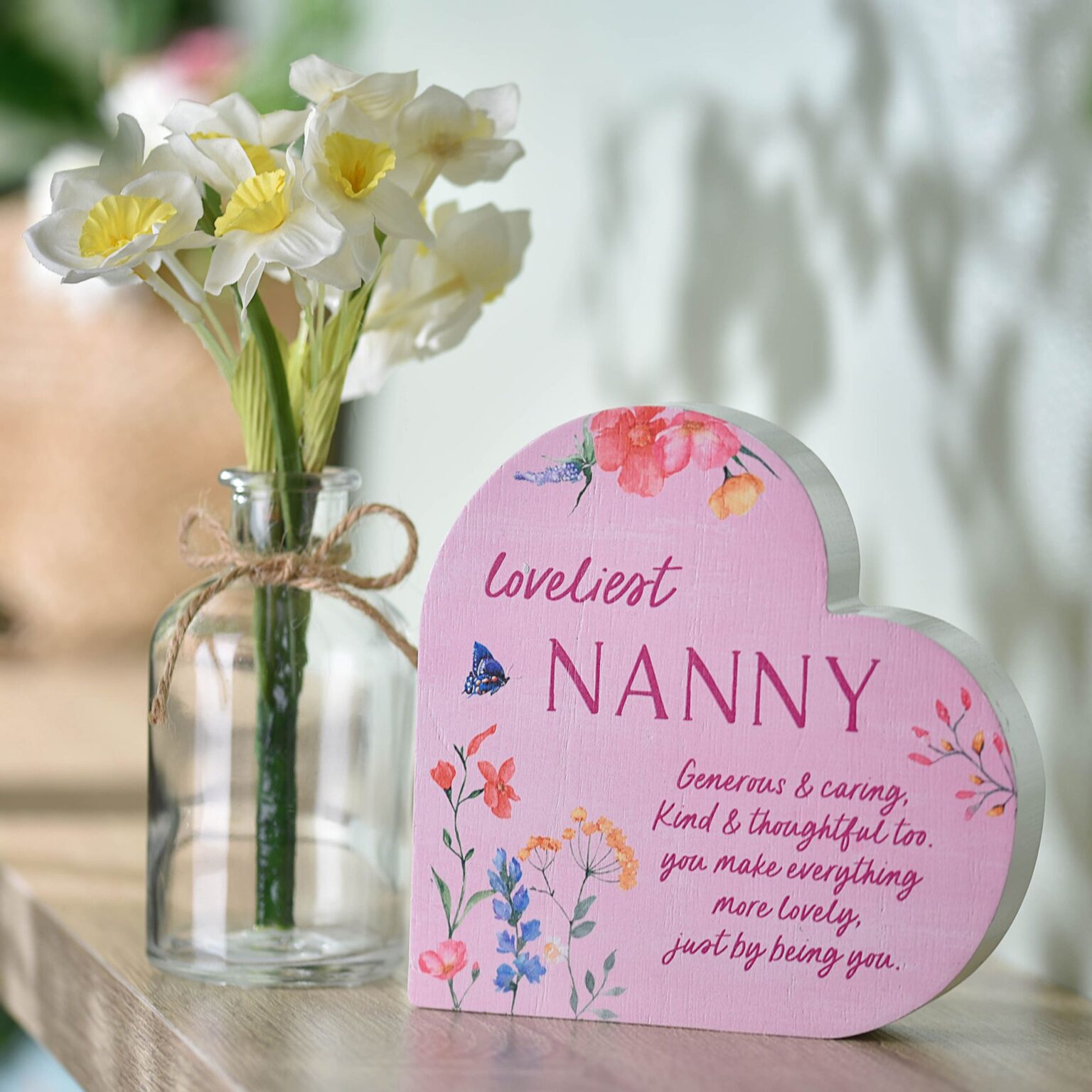 Nanny Heart Freestanding Plaque | Freestanding Nanny Plaque