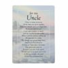 Uncle Graveside Memorial Card | Loving Memory of Uncle
