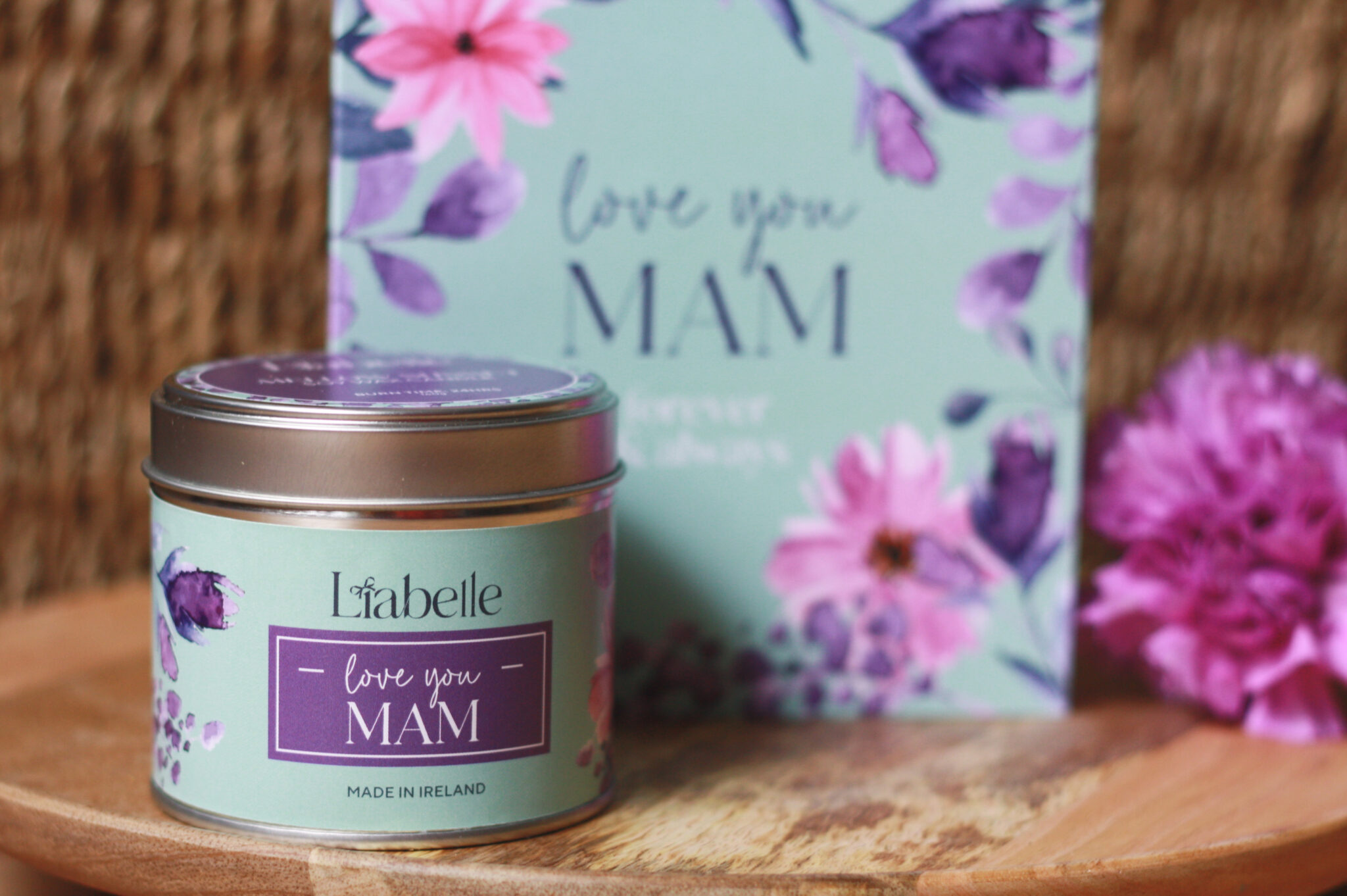 Floral Love You Mam Candle | Mam Tin Candle
