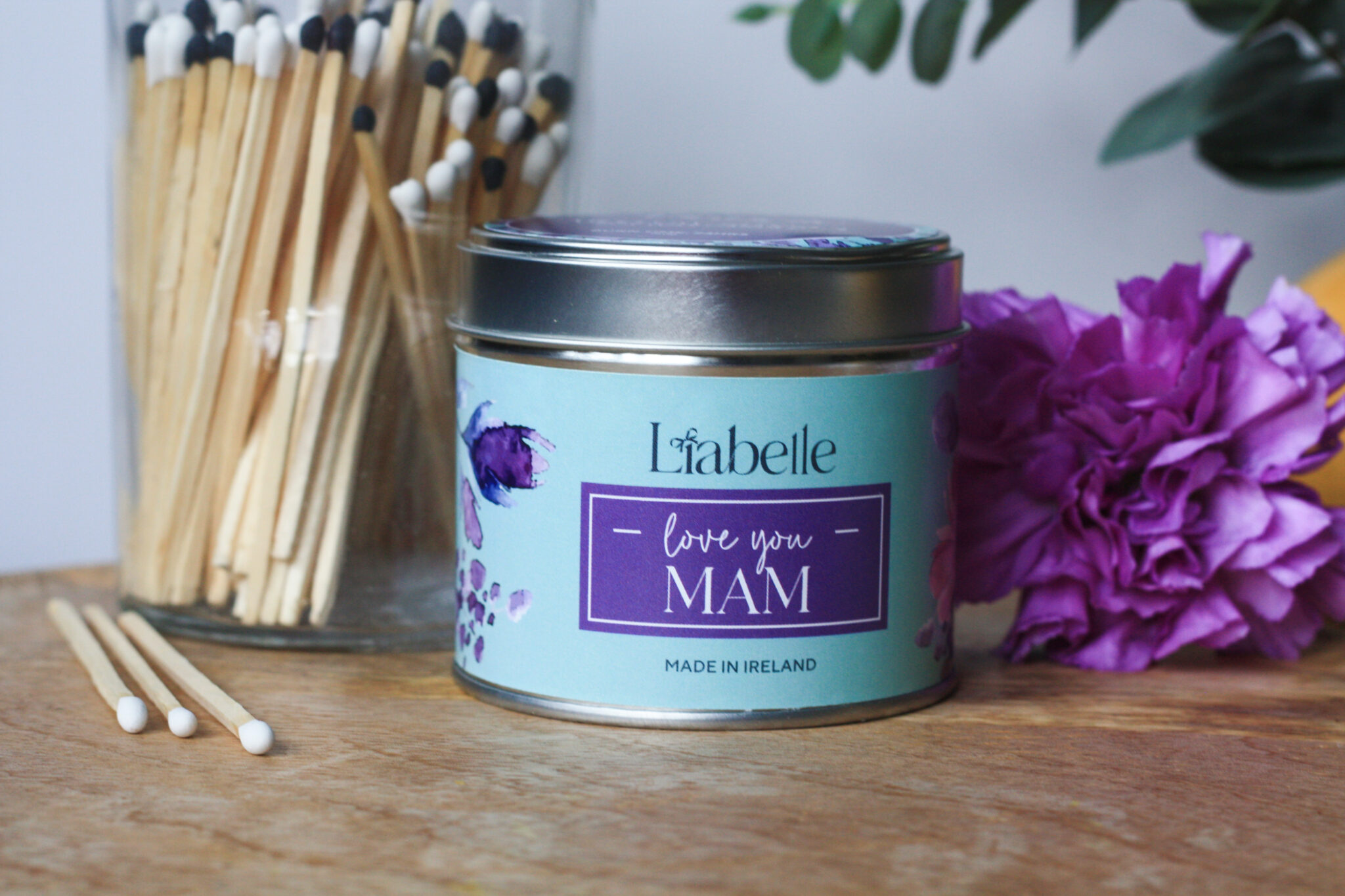 Floral Love You Mam Candle | Mam Tin Candle