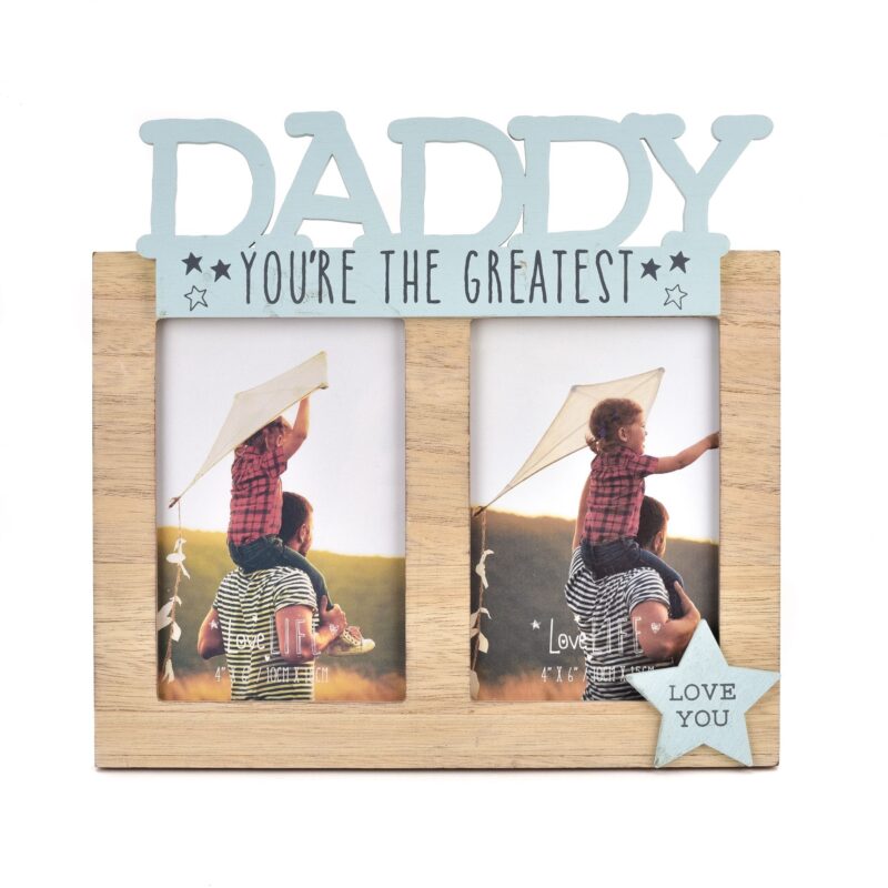 Daddy Double Photo Frame | Daddy Picture Frame