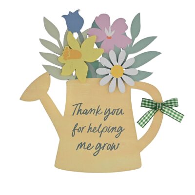 Thank You For Helping Me Grow Plaque