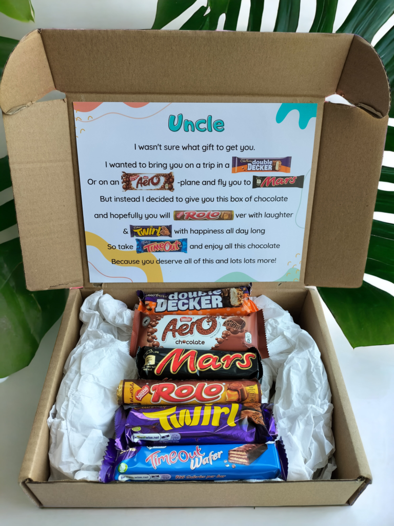 Uncle Chocolate Poem Gift Box | Uncle Gift Box