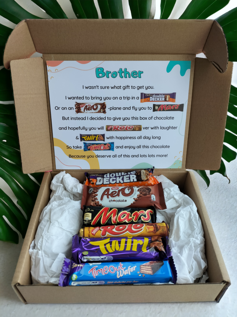 Brother Chocolate Poem Gift Box| Brother Gift Box