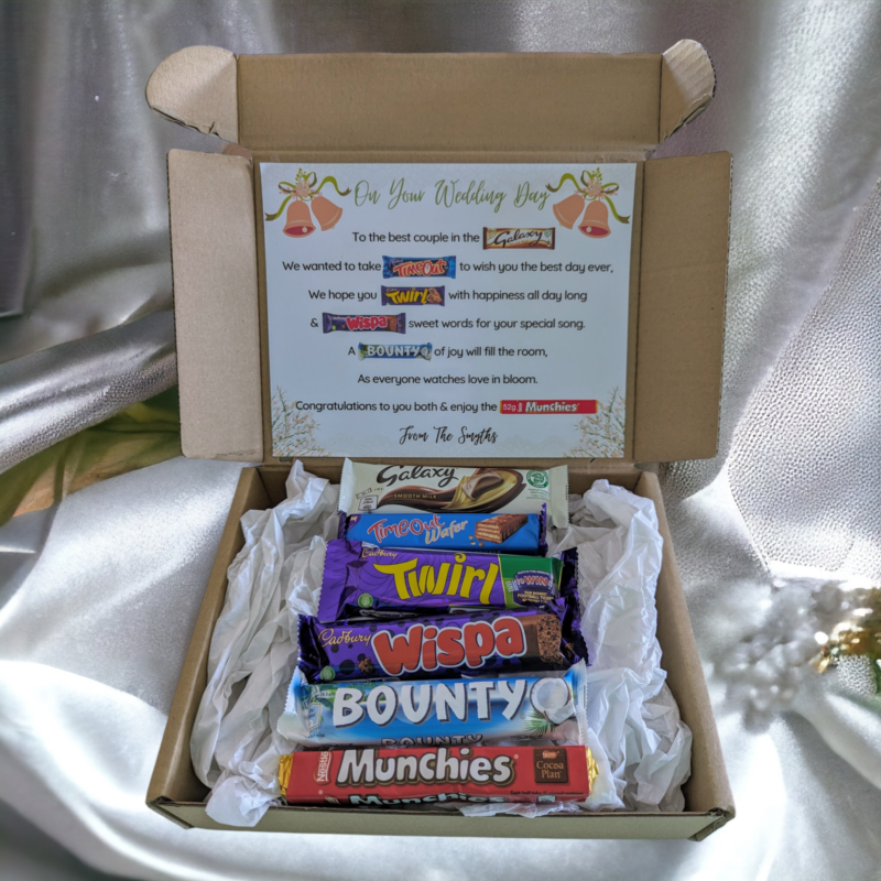 Wedding Day Chocolate Poem Gift Box