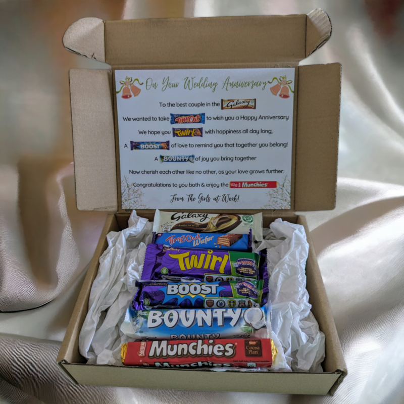 Wedding Anniversary Chocolate Poem Gift Box