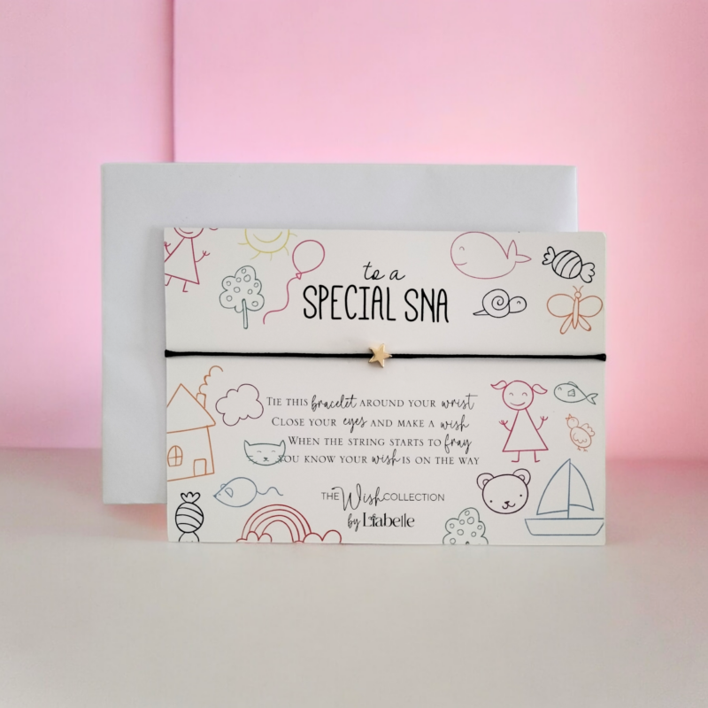 SNA Wish Bracelet Card | Special Needs Assistant Gift