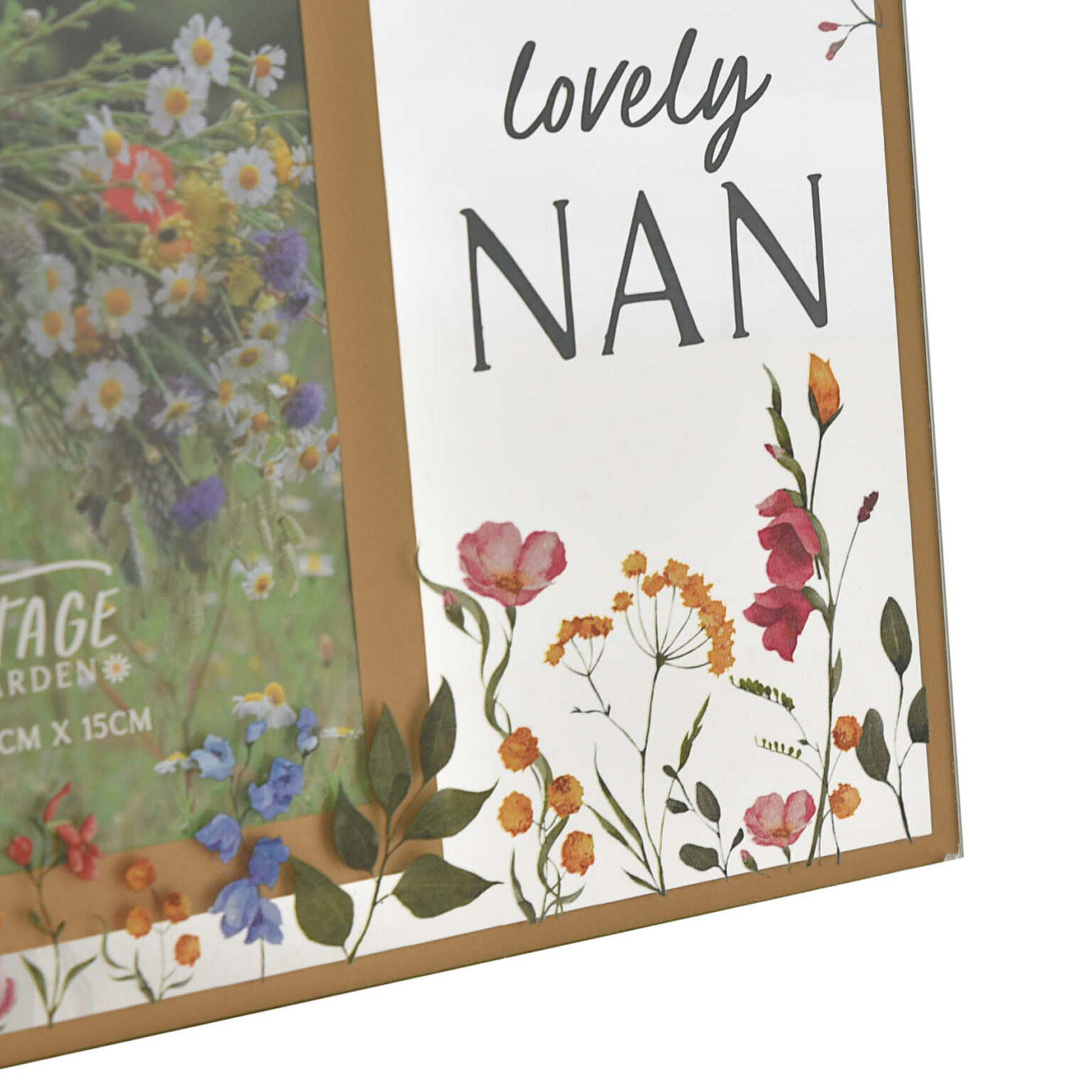Floral Glass Nan Photo Frame | Nan Picture Frame