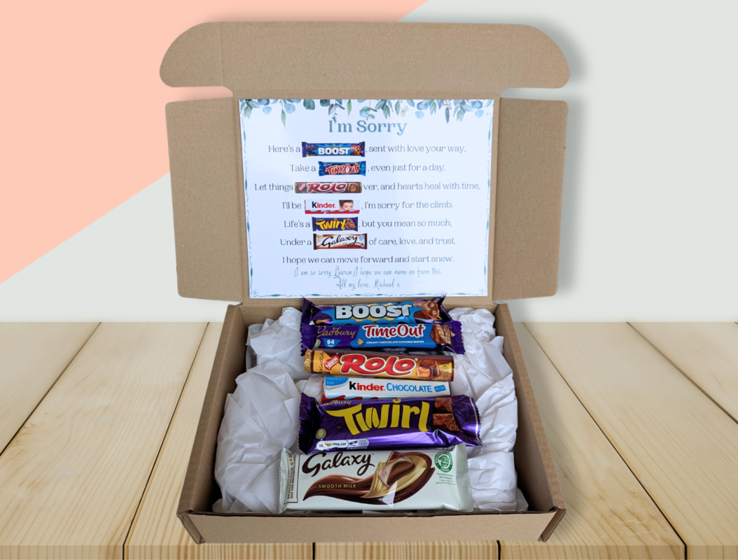 I'm Sorry Chocolate Poem Gift Box