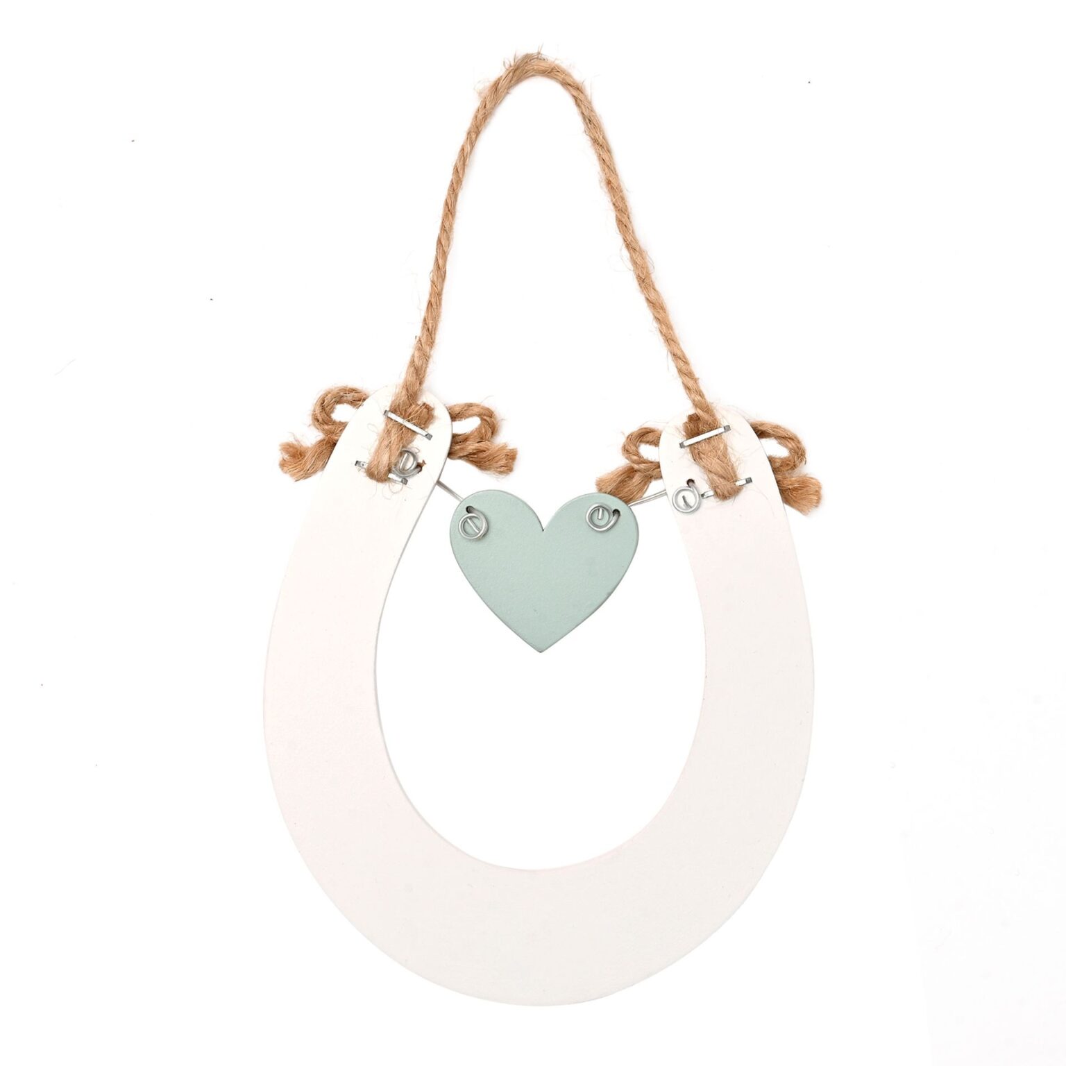 Just Married Wildflower Horse Shoe Plaque